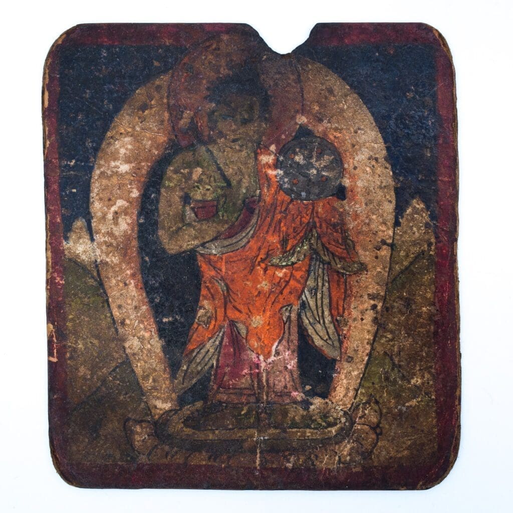Set of Antique Mongolian or Tibetan Buddhist Tsakli Initiation Cards ...
