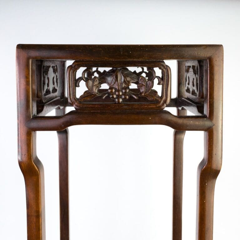 Chinese Carved Hardwood Vase Stand or Display Stand. Early 20th century ...
