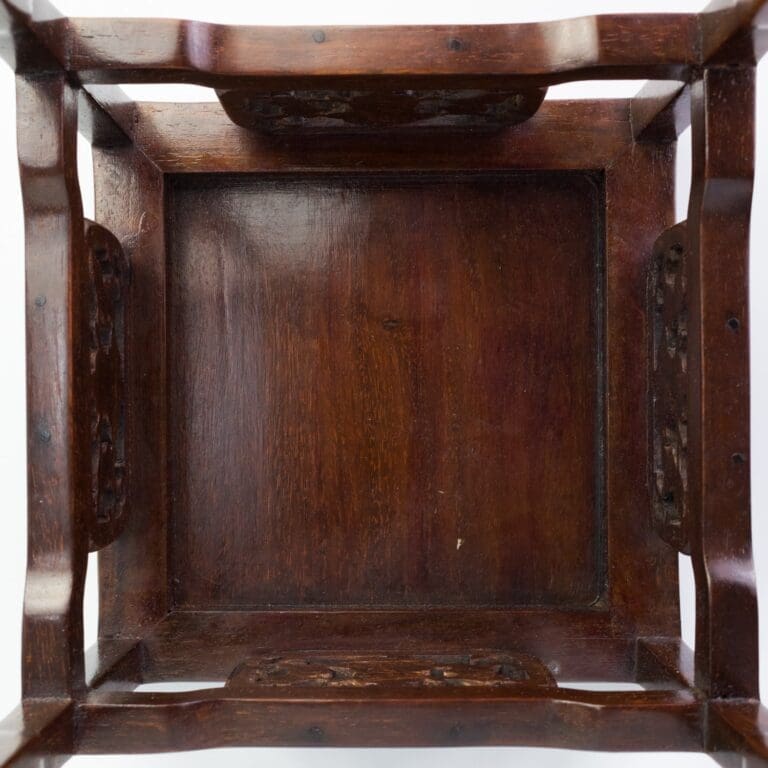 Chinese Carved Hardwood Vase Stand or Display Stand. Early 20th century ...