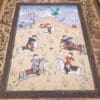 Antique Persian Miniature Painting of Chovgan Polo Game. Folio from ...