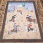 Antique Persian Miniature Painting of Chovgan Polo Game. Folio from ...