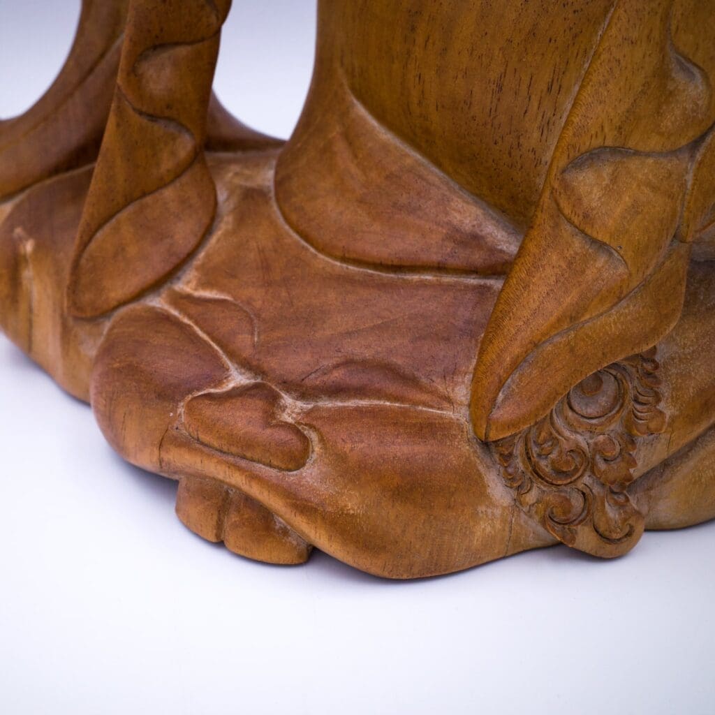 Fine Balinese Wood Carving of Hanuman Presenting Rama's Ring to Sita ...