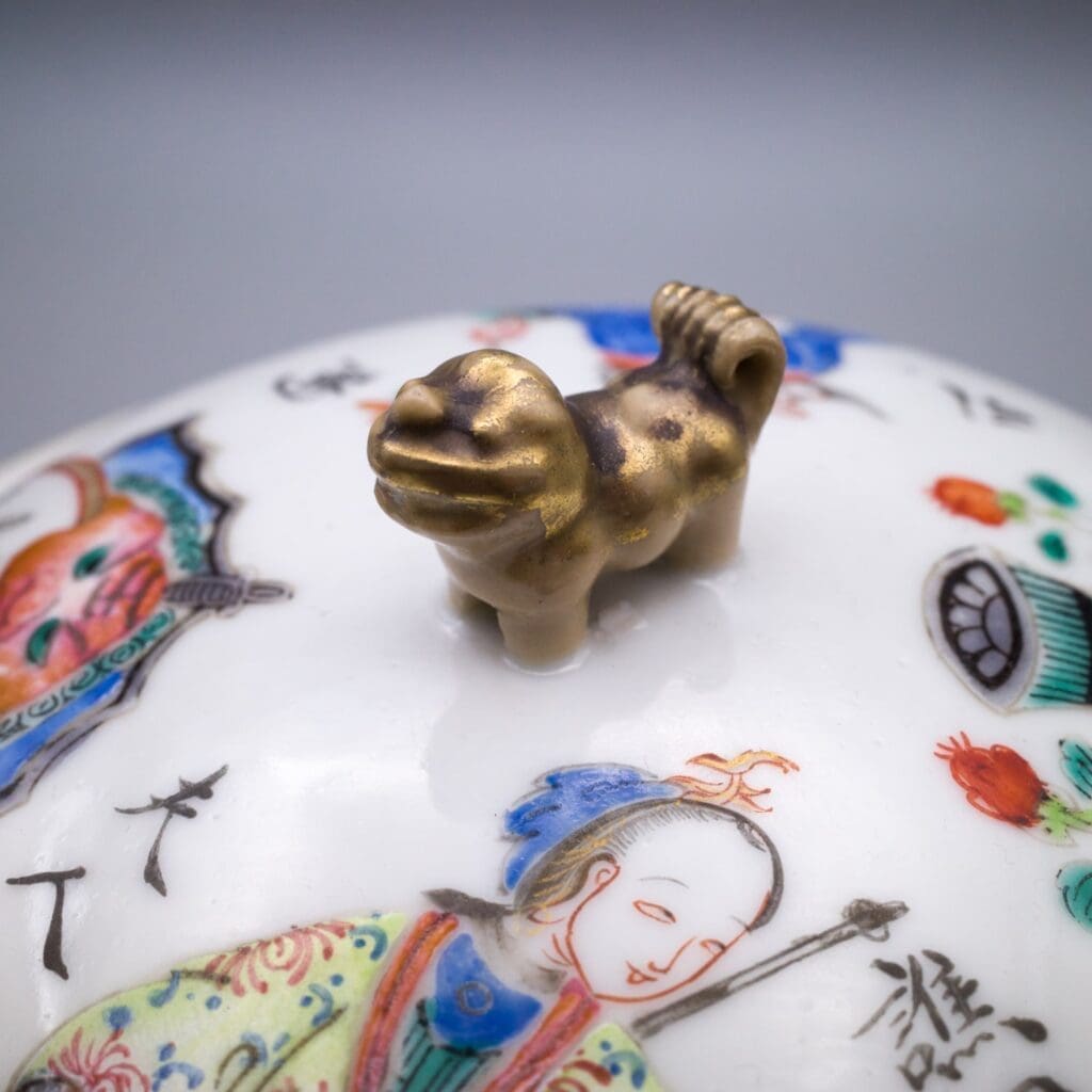 Antique Chinese Wu Shuang Pu Famille Rose Porcelain Kamcheng Pot. 19th ...