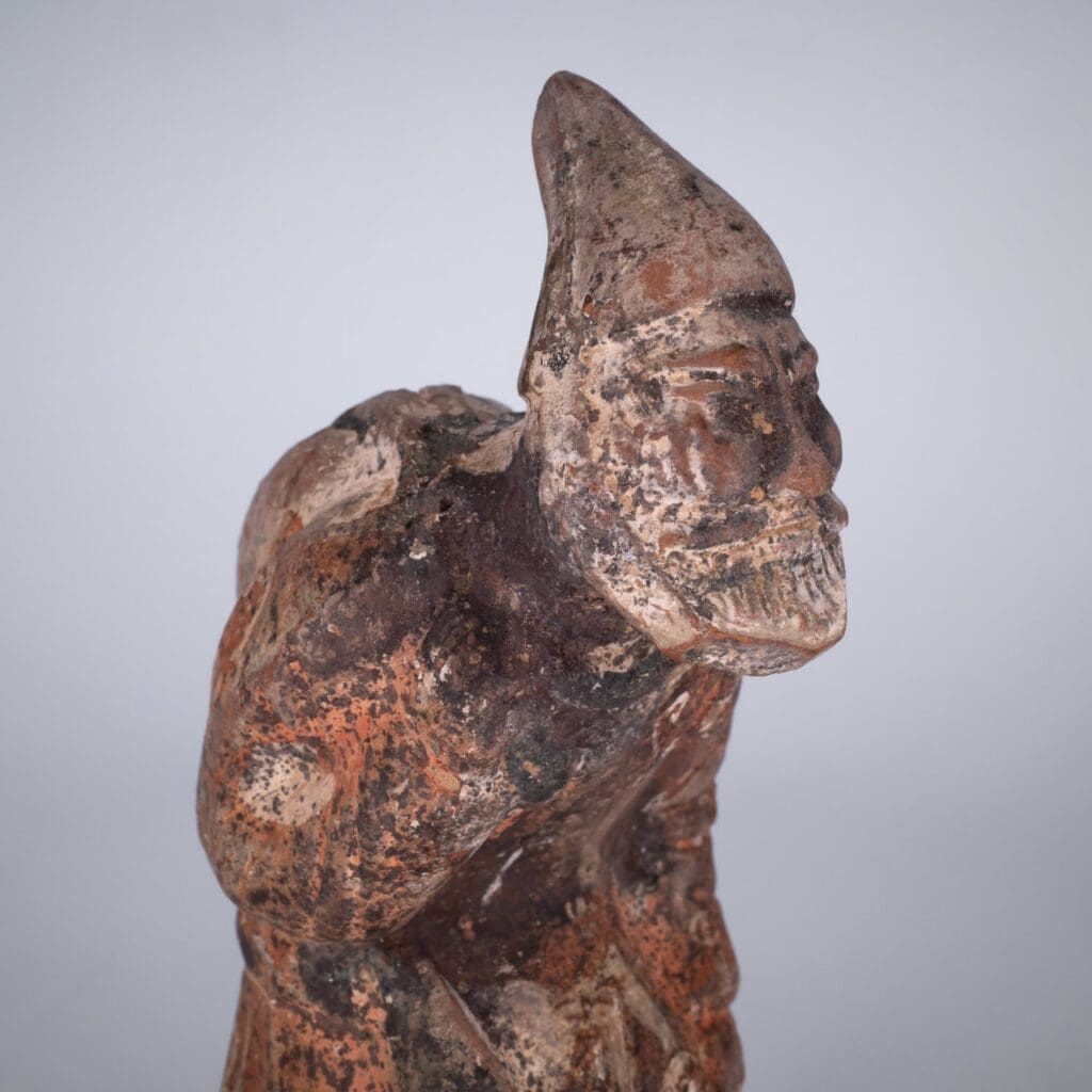 Antique Chinese Painted Pottery Figure of a Sogdian Merchant. Tang ...