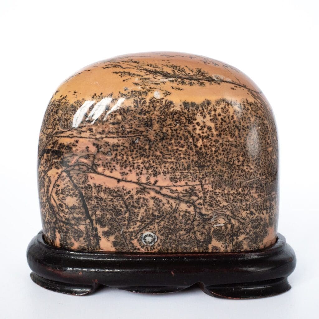 Fine Chinese Guohua Viewing Stone Dendritic Jasper Suiseki. Scholar's ...